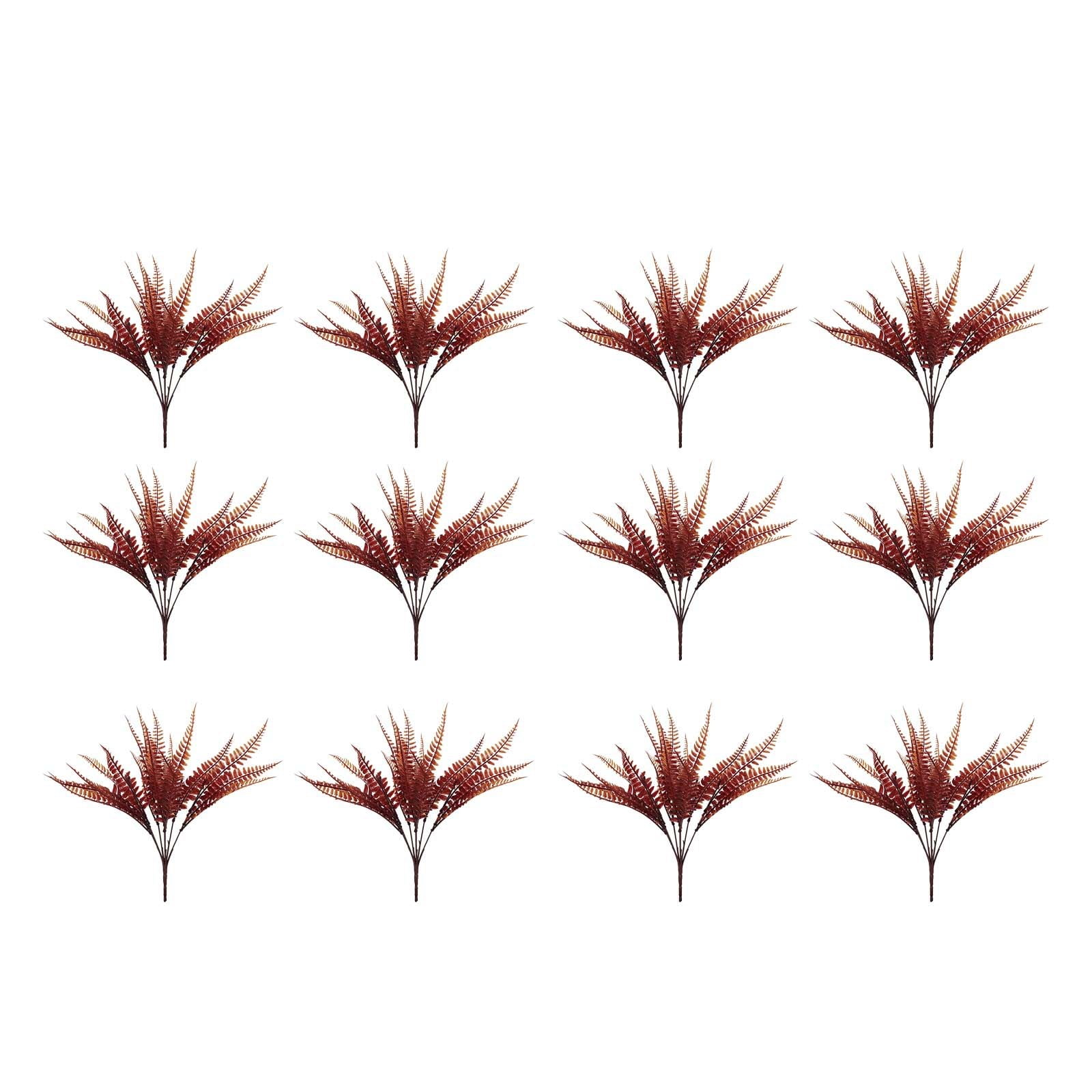 Lolynie Orange Fern Indoor Outdoor Decorative Material Long Term Use ...