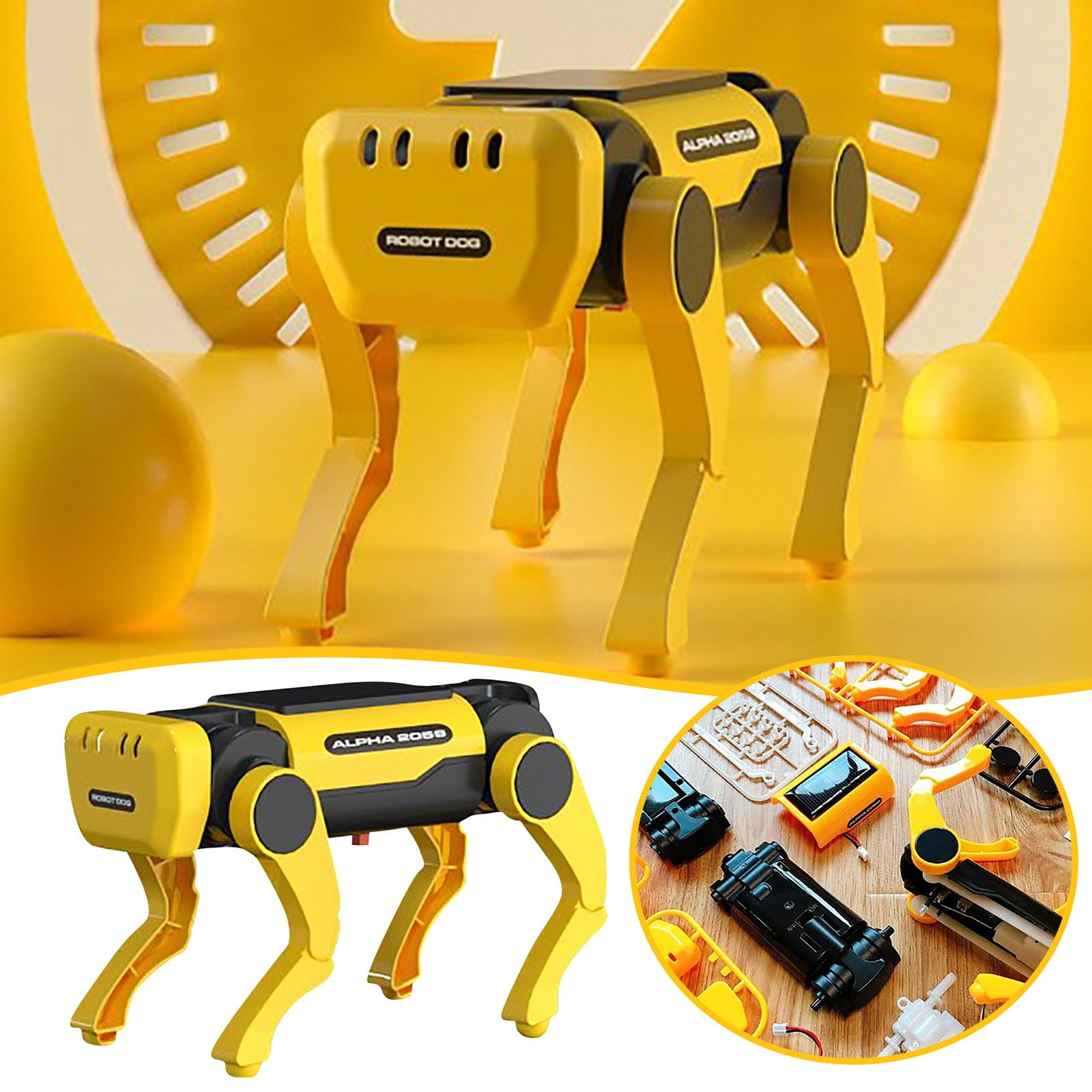 Lolynie Robot Dog Toys - Solar Robot Toys For Kids,Science Educational ...