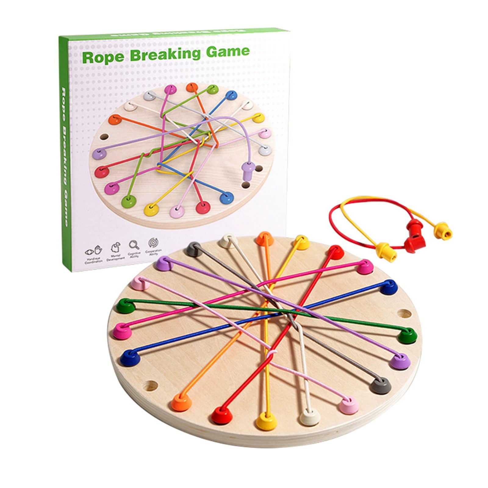 Lolynie Rope Untangling Puzzle Game, Educational Strategy Board Game For Kids & Adults, Family ...