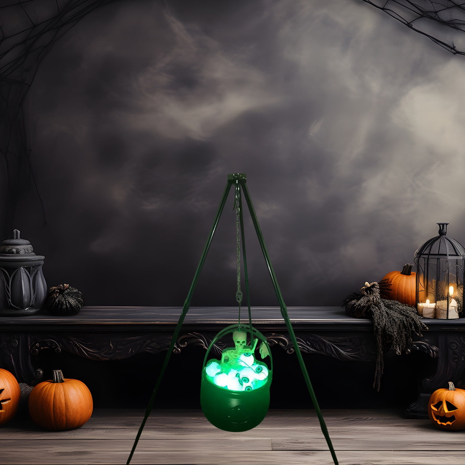 Lolynie Skeleton Eyeball Jar Stand - Festival And Daily Home Decoration ...