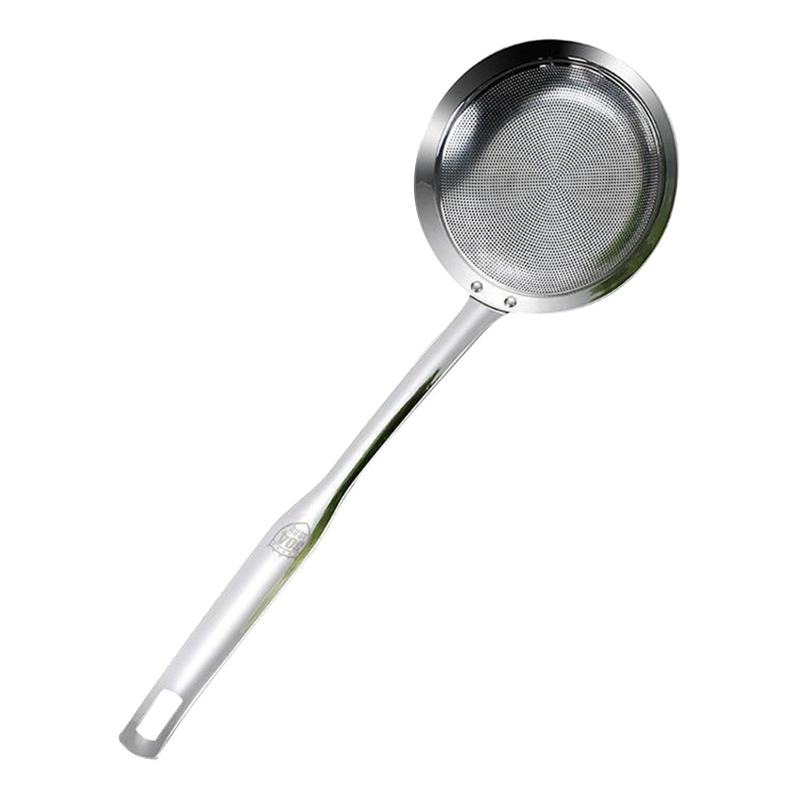 Lolynie Stainless Steel Fat Skimmer Spoon - Kitchen Fine Mesh Food ...