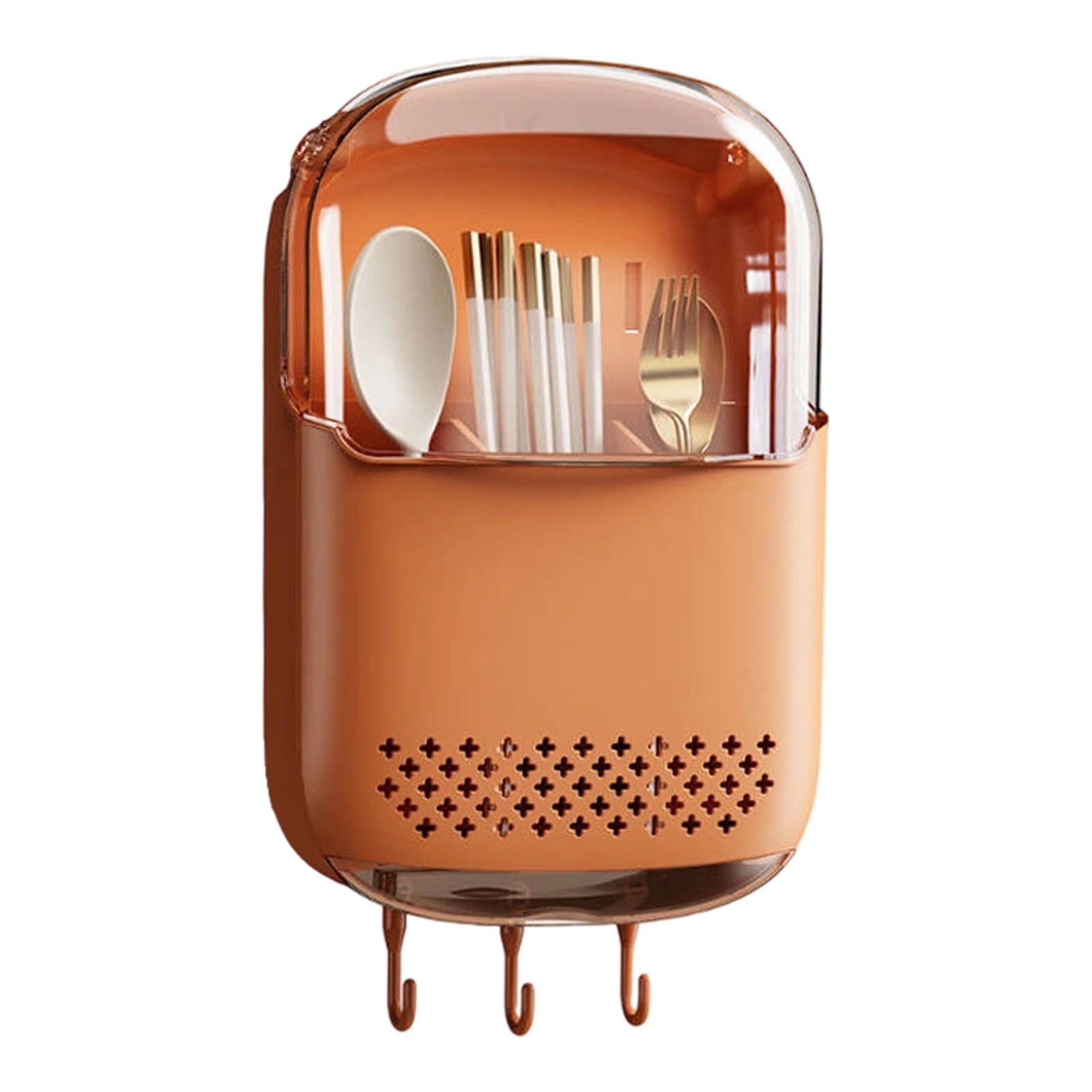 Lolynie Wall Mount Utensil Caddy - Detachable Kitchen Organizer Cutlery ...