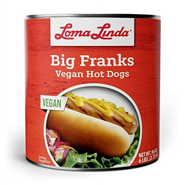 Loma Linda Plant-Based Big Franks Vegi Meats Foods (96 oz.) - Walmart.com