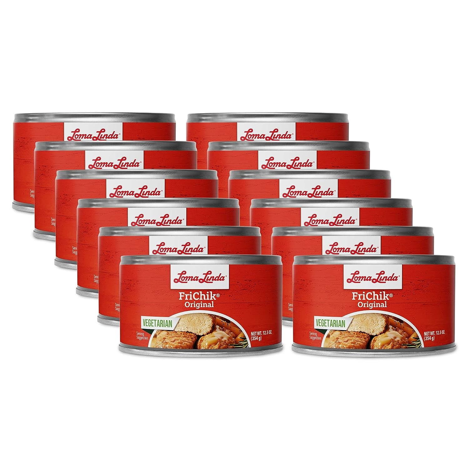 Loma Linda Plant-Based FriChik, 12.5 oz. (Pack of 12) - Vegetarian Food ...