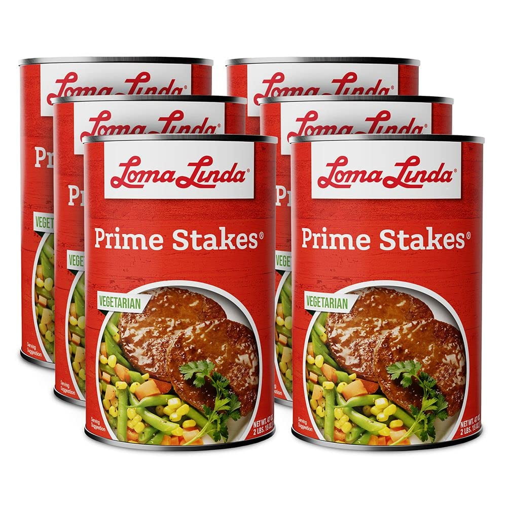 Loma Linda - Plant-Based - Prime Stakes (40 oz.) (Pack of 6) - Walmart.com
