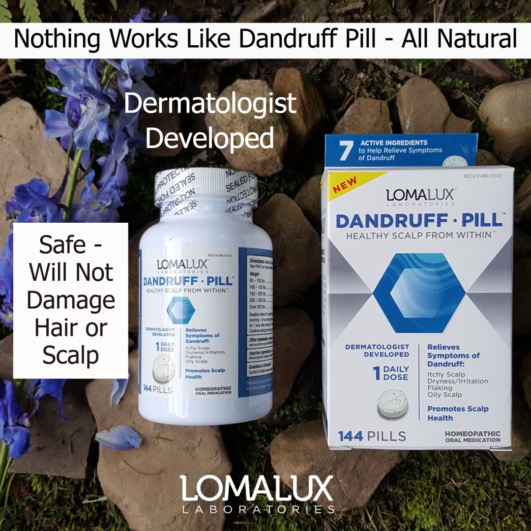 Loma Lux Dandruff Pill - Dermatologist Developed Exclusive Natural ...