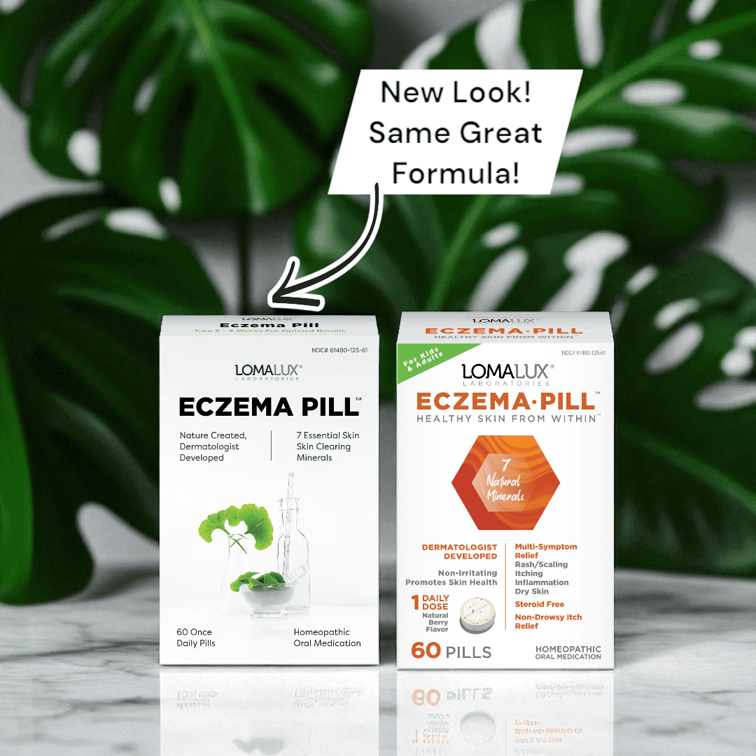 Loma Lux Eczema Pill - Dermatologist Developed, All Natural, Relieves ...