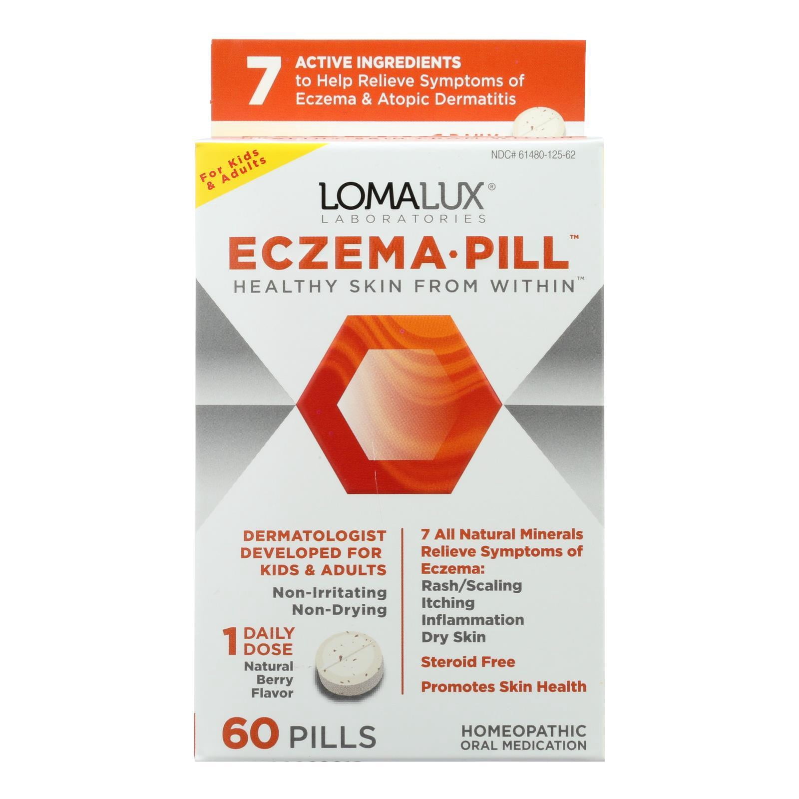 Loma Lux Eczema Pill - Dermatologist Developed, All Natural, Relieves ...