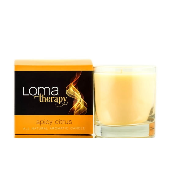Loma Therapy Aromatic Candles ( Spicy Citrus) - Walmart.com