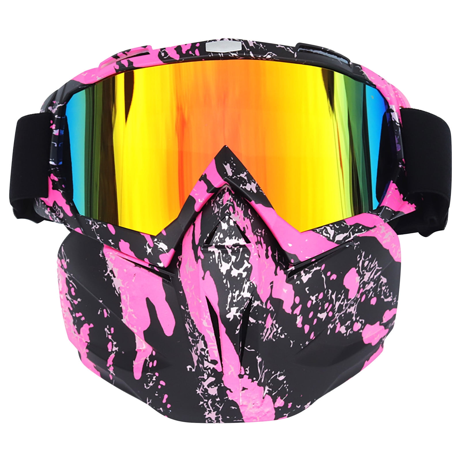 Lomaiwei Adult Ski Goggles with Detachable Ski Mask, Block Sun & Wind ...