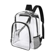 Eastsport Unisex Multi-Purpose Clear Backpack with Front Pocket and ...