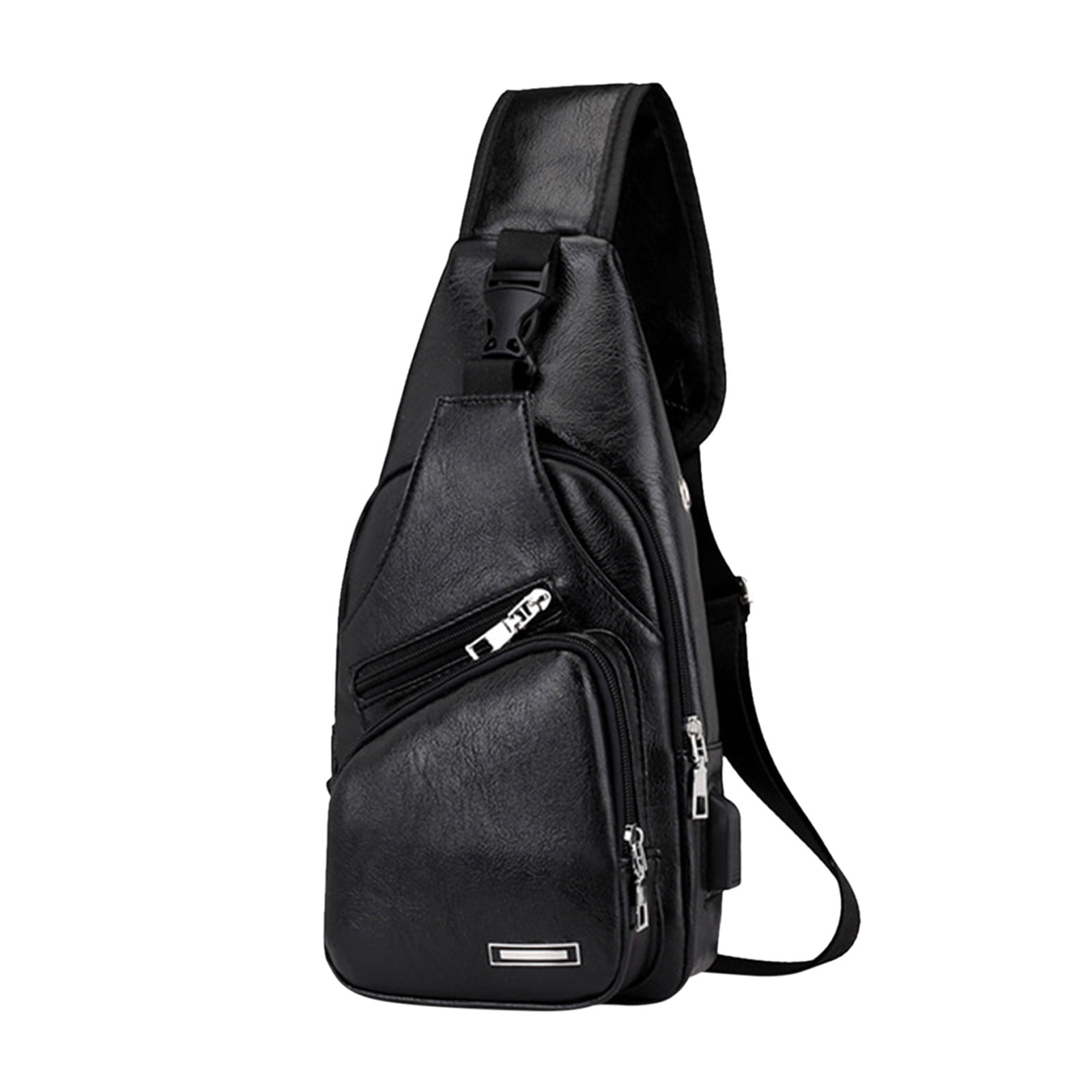 Lomaiwei Men Shoulder Crossbody Sling Bag,Leather Chest Backpacks ...