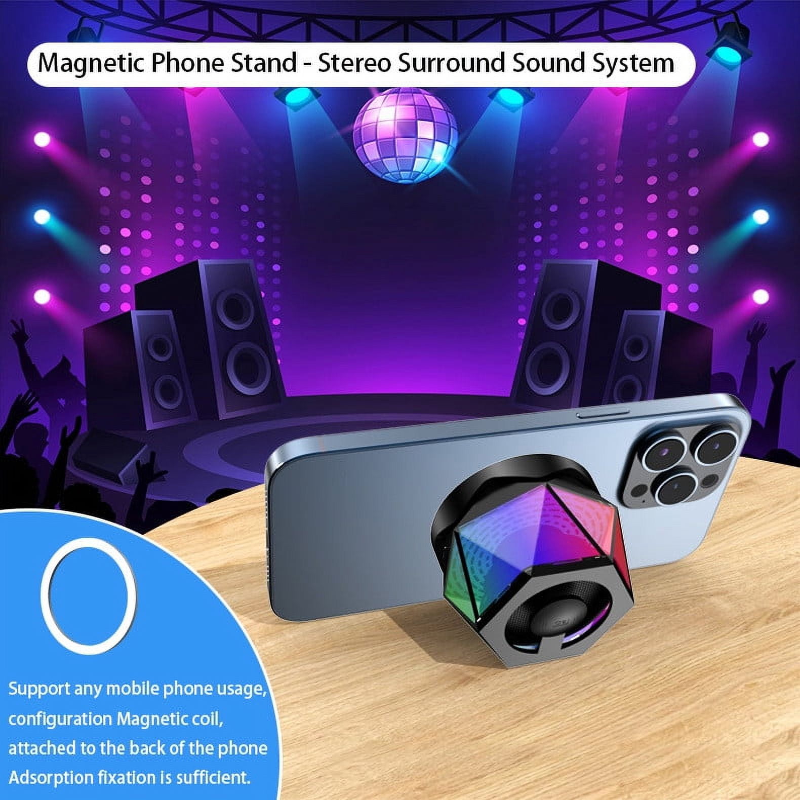 Lomaiwei Portable Audio Magnetic Bracket Subwoofer, High-Quality Sound ...