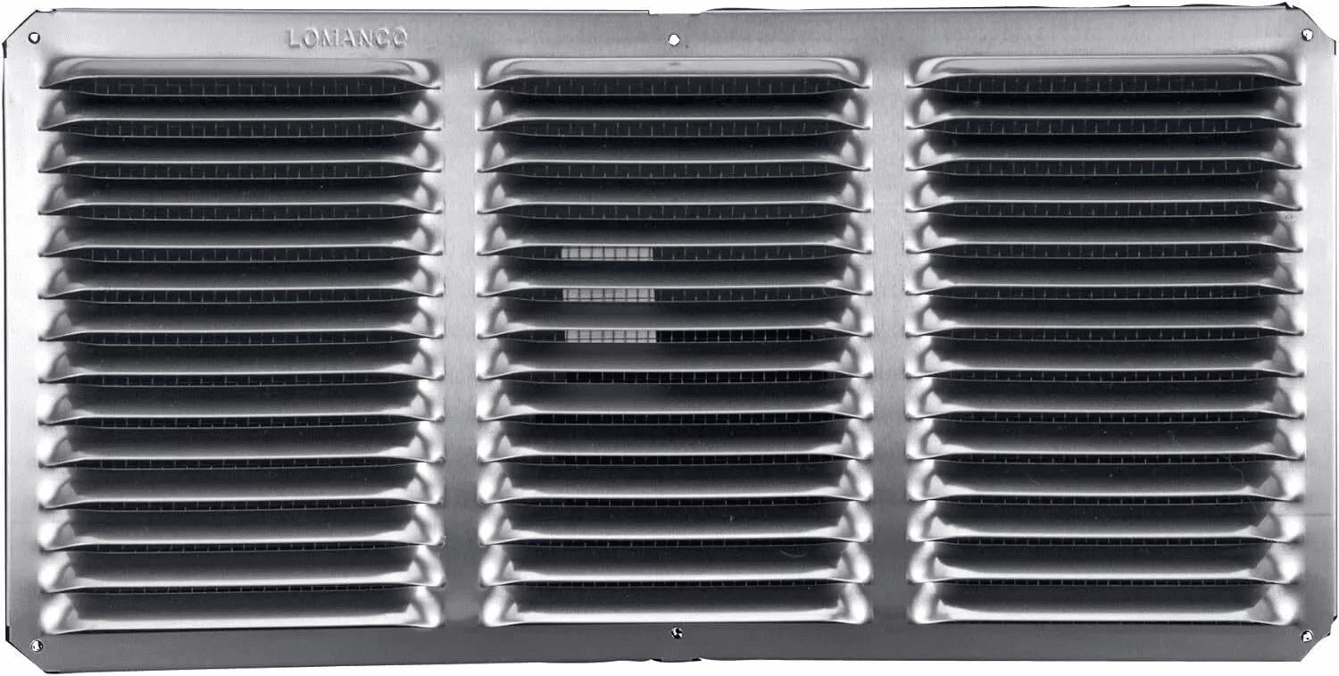 Lomanco C816 16" x 8" Aluminum Mill Finish Under Eave Cornice Vent with ...