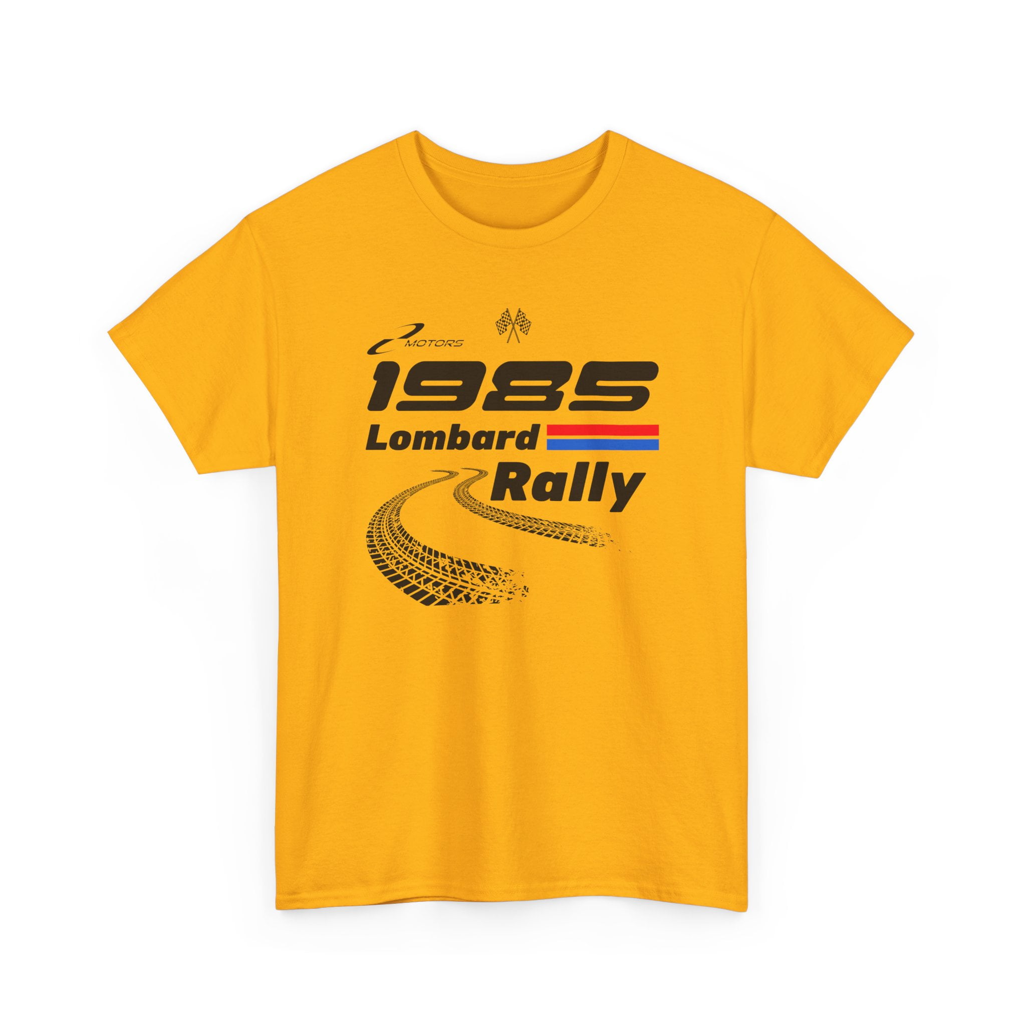 Lombard Inspired T-Shirt | 70s Vintage British Rally Racing Tee (Gold ...