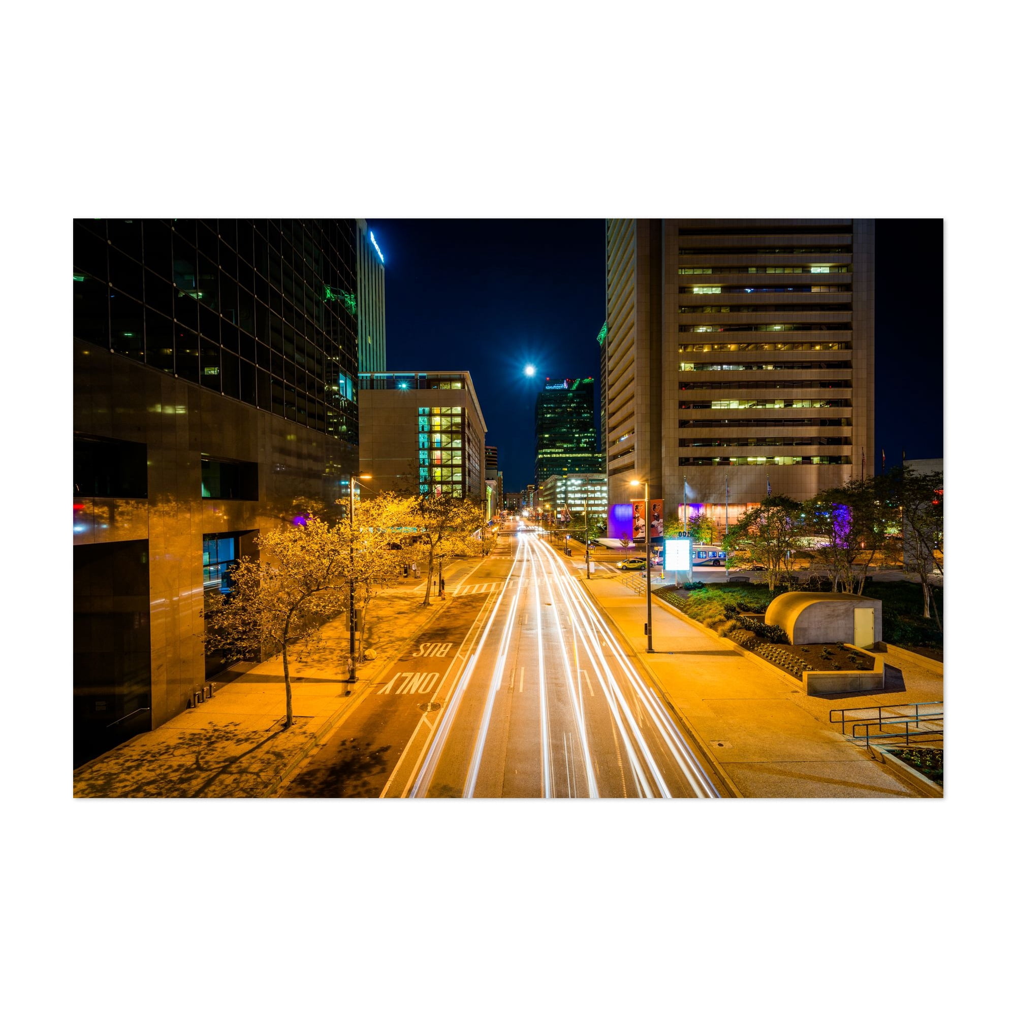 Lombard Street - Baltimore Maryland Photography Cityscape Nightlife ...