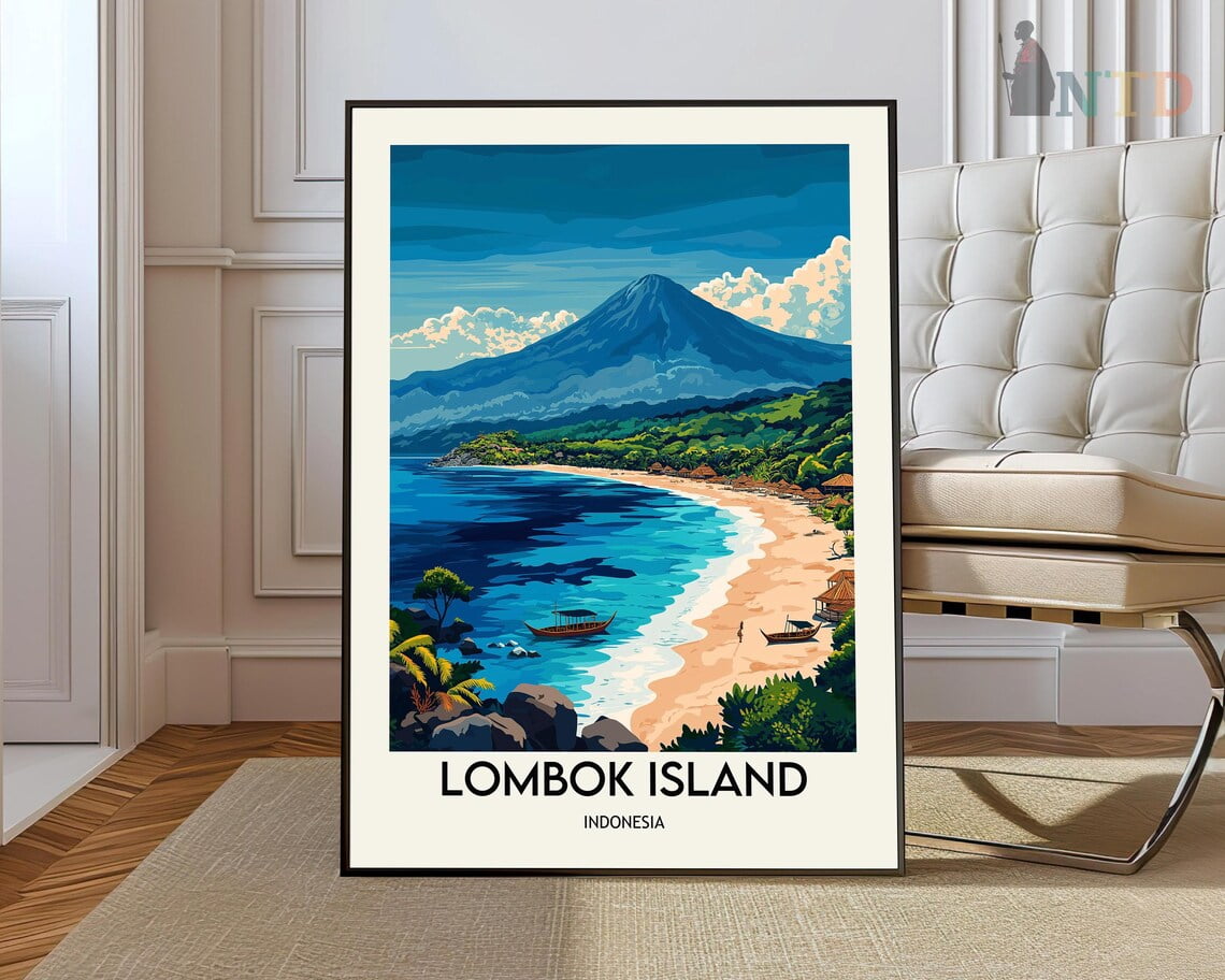 Lombok Island Poster, Lombok Islandlombok Island Print, Lombok Island ...
