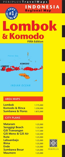 Lombok & Komodo Travel Map Fifth Edition, (Paperback) - Walmart.com