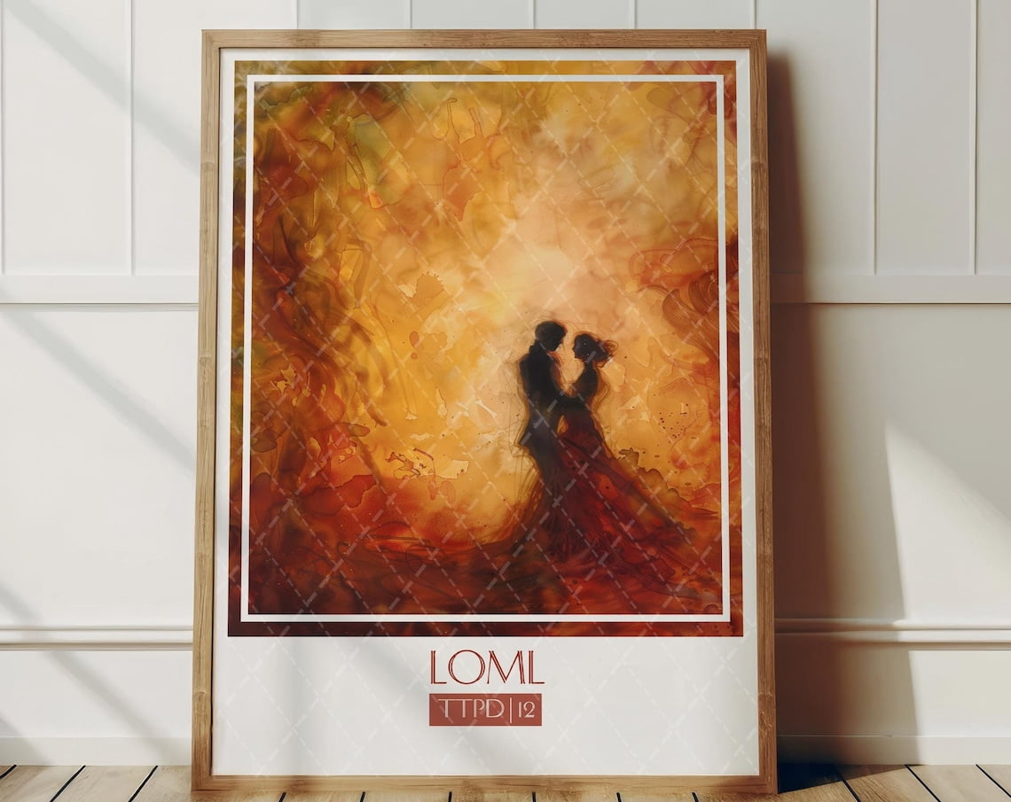 Loml Song Poster Watercolor Wall Art Subtle Song Print Watercolor ...