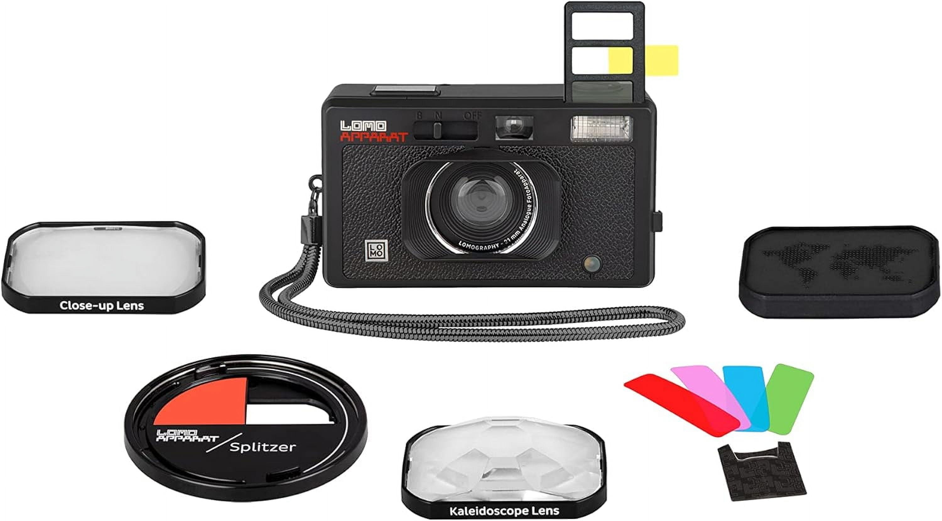Lomography LomoApparat Wide-Angle 35mm Film Camera, Built-in Flash ...