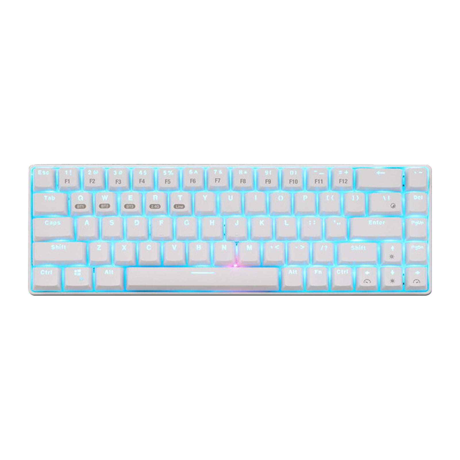 Lomubue 1 Set Automatic Sleeping FN Function Buttons 68 Keys Backlit ...