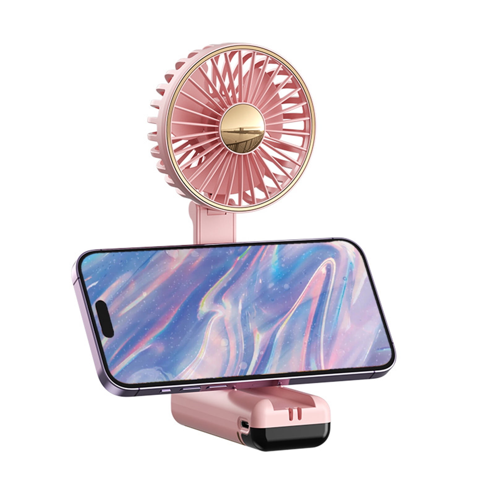 Lomubue 1 Set Cooling Fan Telescopic Bracket Mirror Function Foldable 5 ...