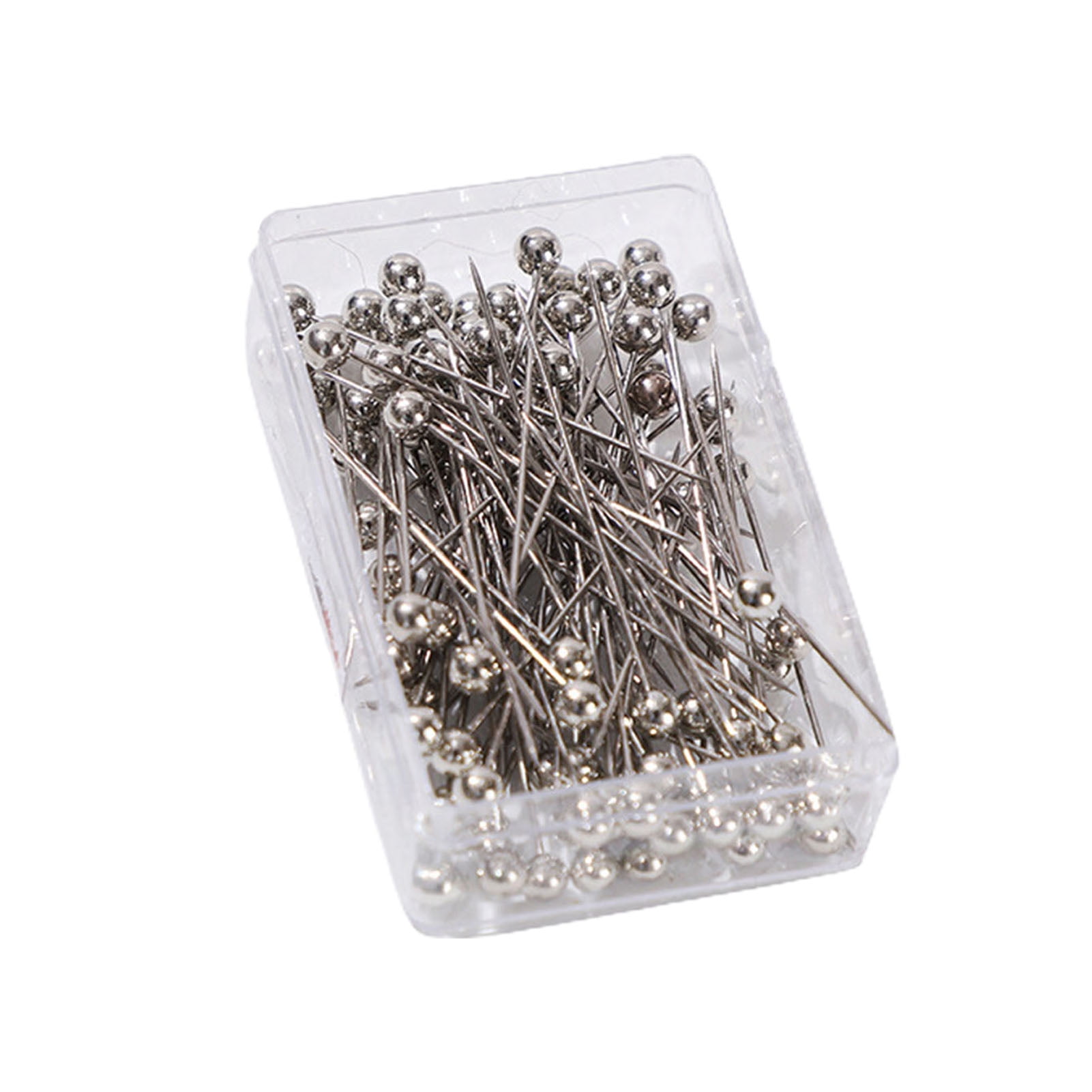 Lomubue 100Pcs/Box Colorful Round Top Hijab Pins with Storage Box One ...