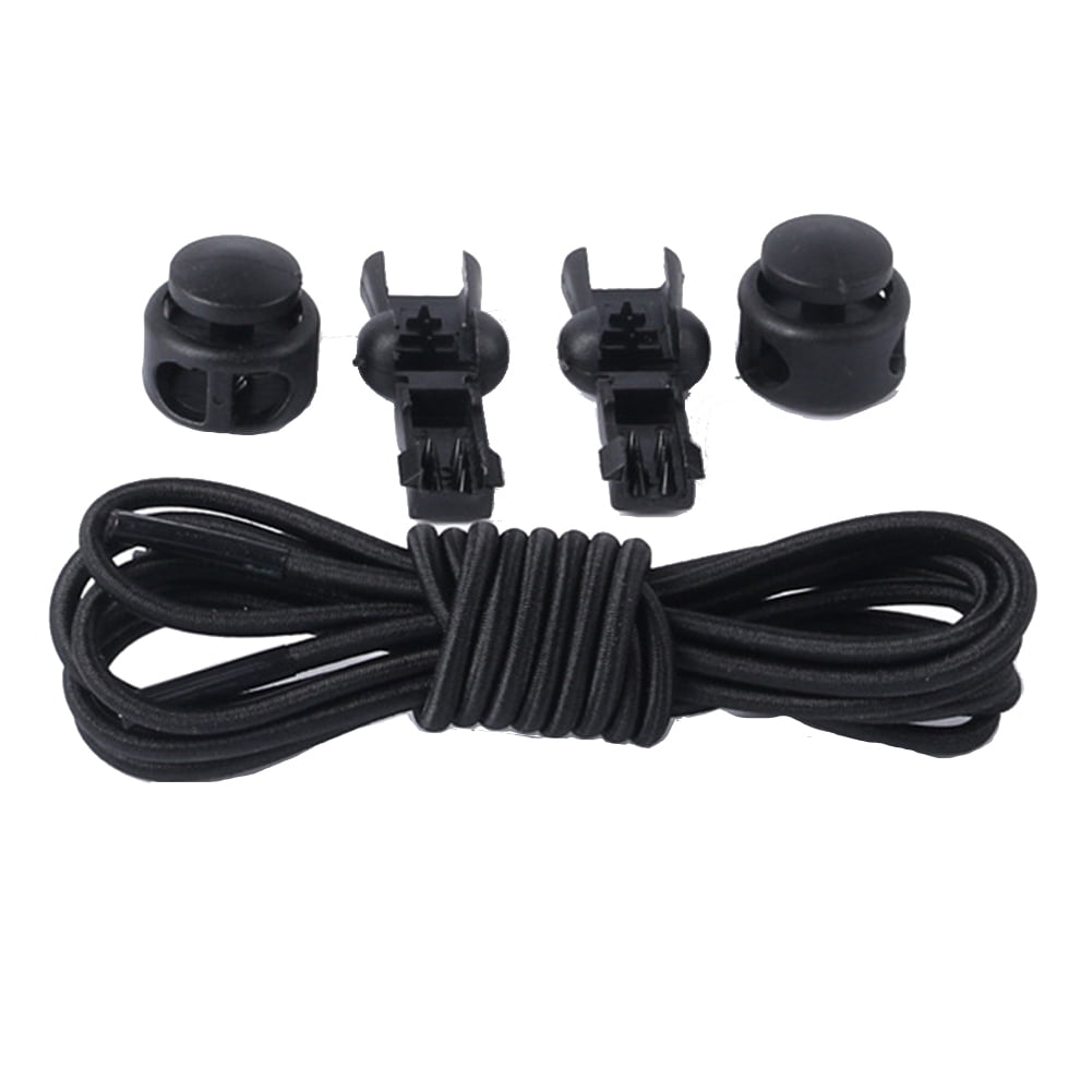 Lomubue 100cm No Tie Shoelaces Stretching Lock Lace Locking Sneaker ...