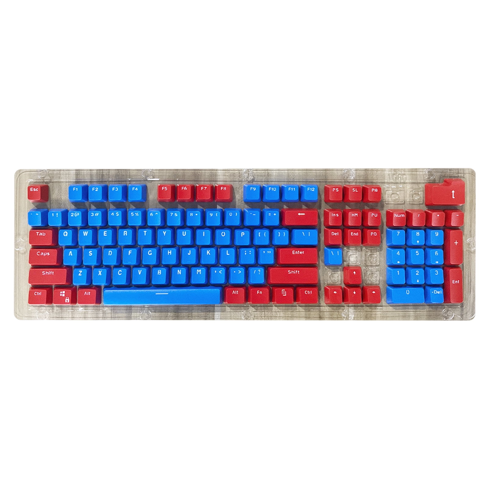 Lomubue 104Pcs Keyboard Keycaps Ergonomic Design Bright Color Fade ...