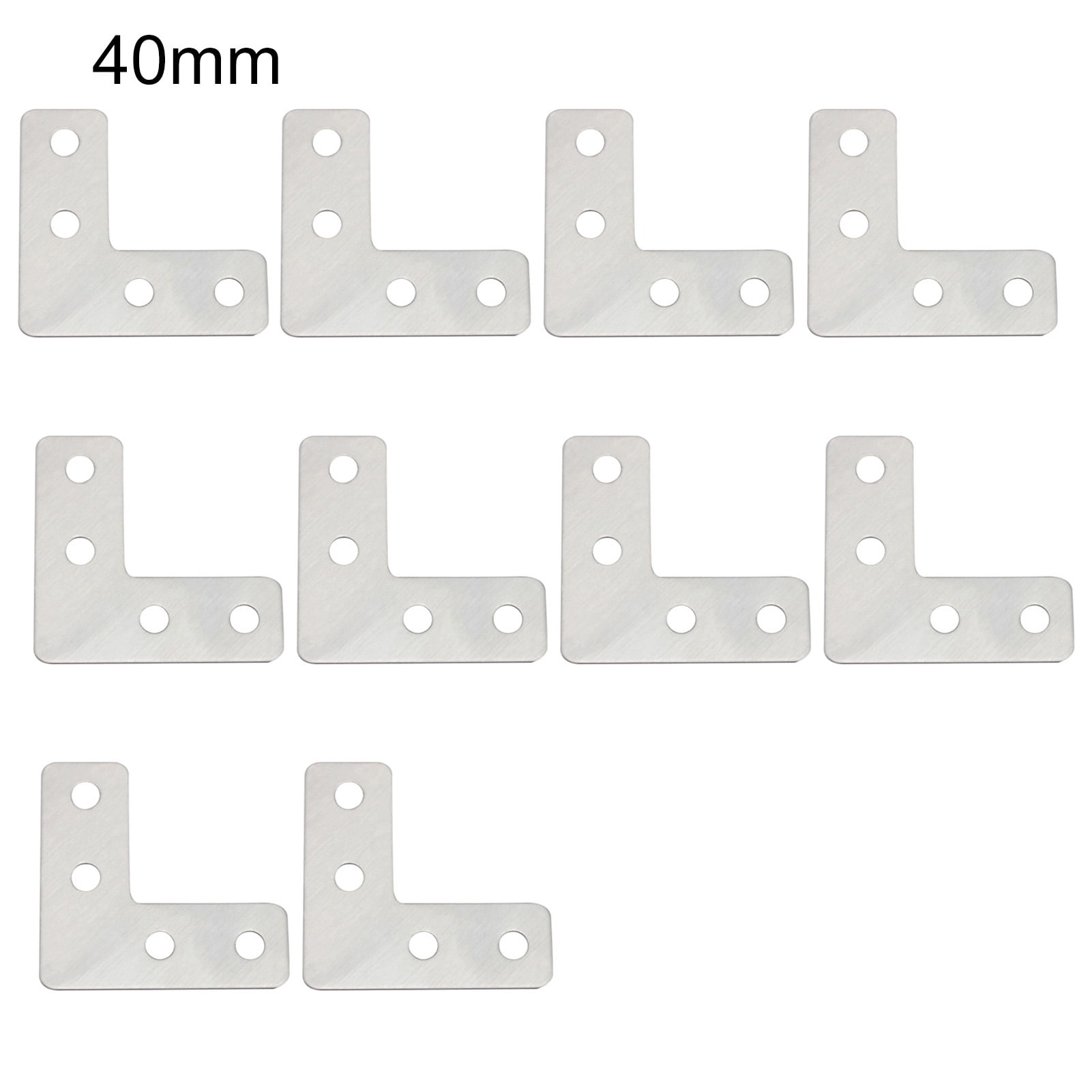 Lomubue 10Pcs 40mm L Shape Corner Bracket Not Easy to Rust Humanized ...