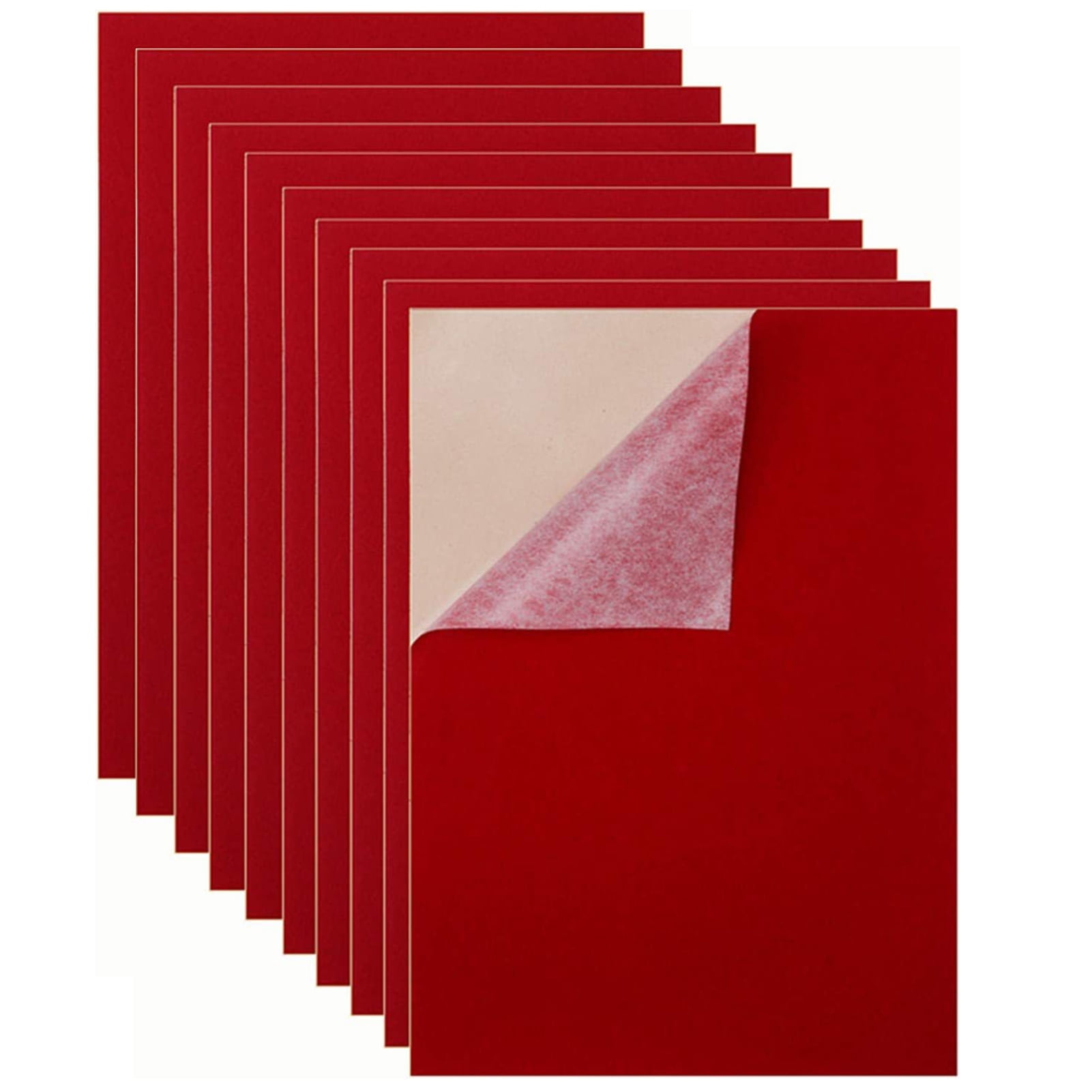 Lomubue 10Pcs Felt Lining Cloth Self-adhesive Good Sticky Decorative ...