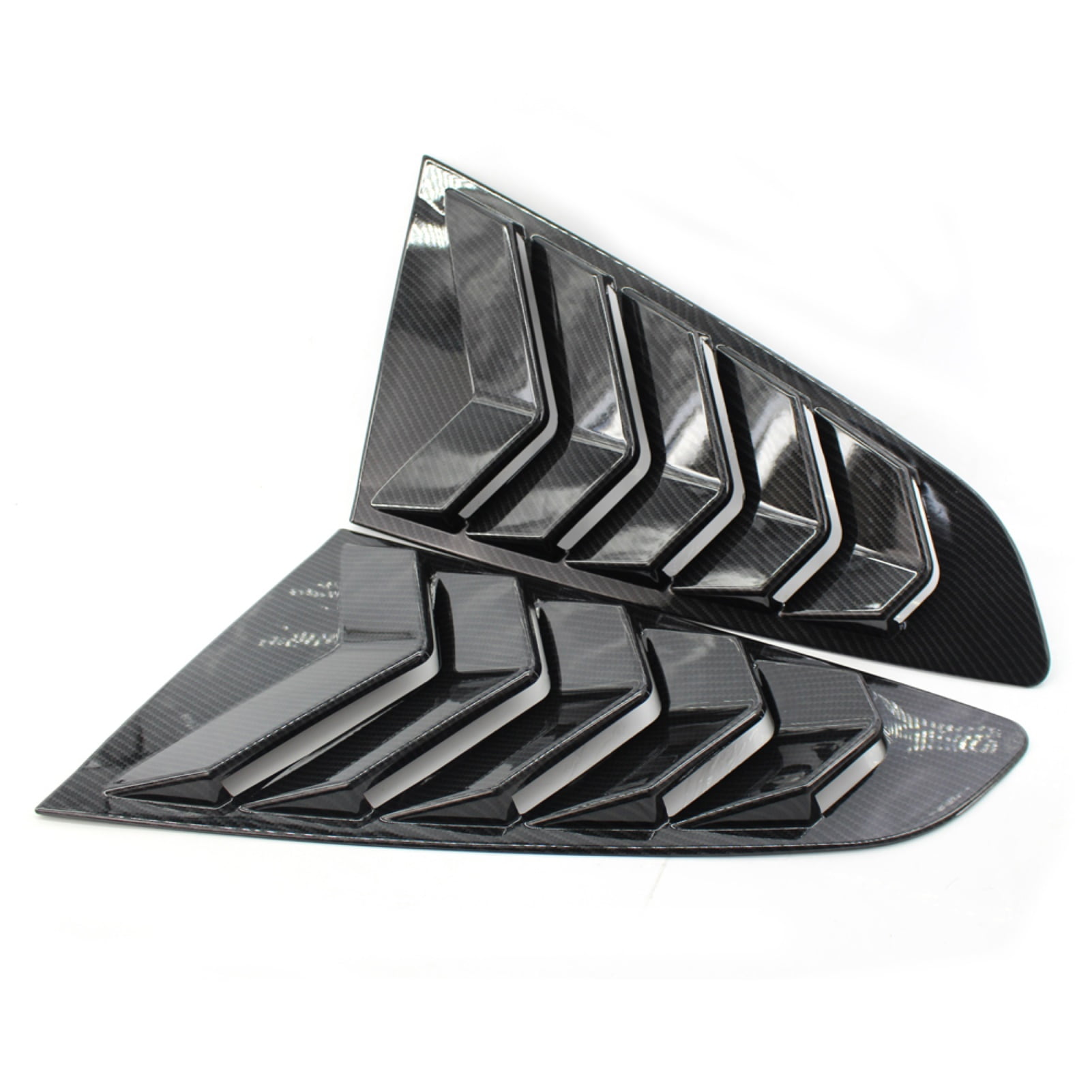 Lomubue 2Pcs Carbon Grain Side Window Louvers Sturdy Side Window Scoops ...