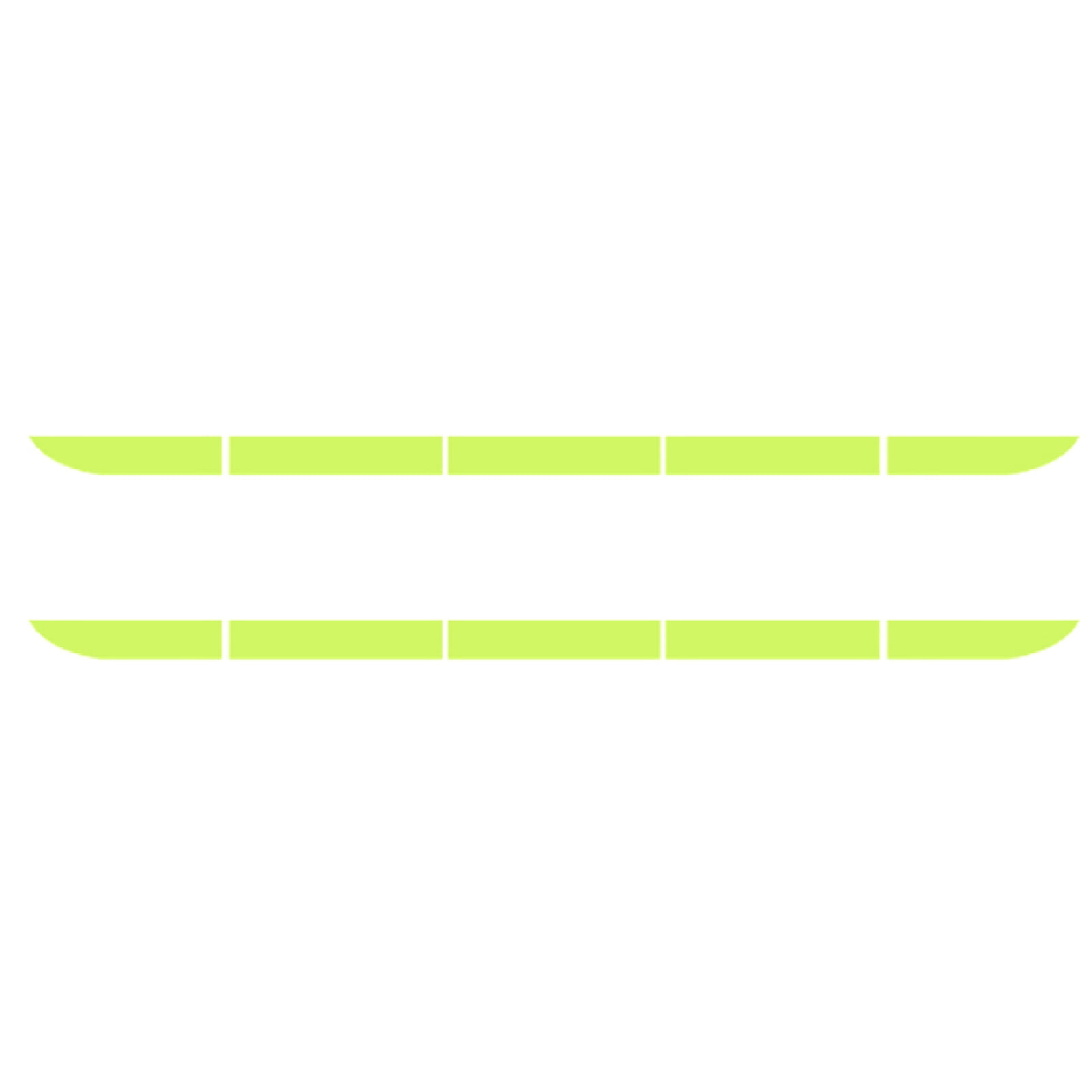 Lomubue 2Pcs Reflective Large Stripes Car Stickers Rear Trunk Fender ...