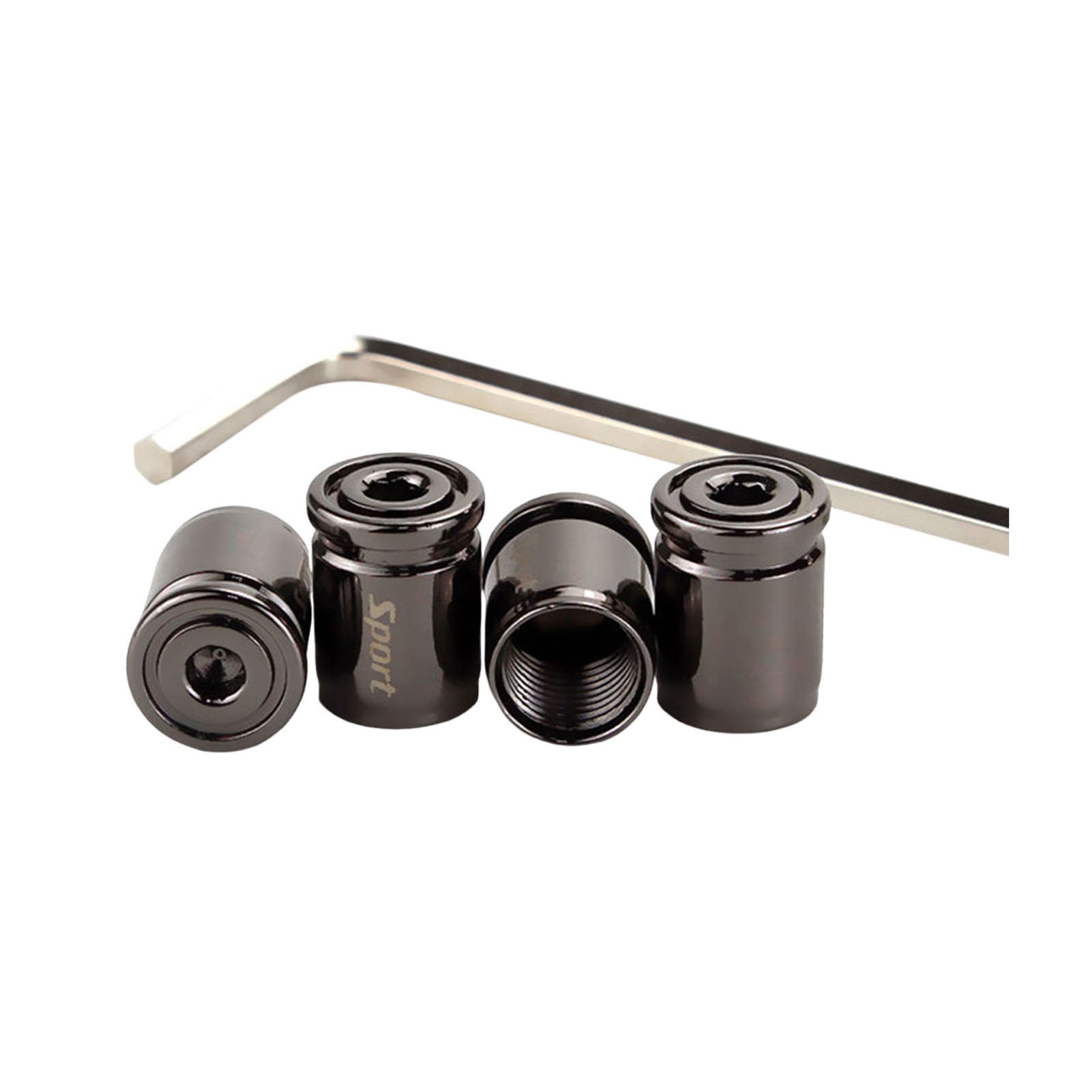 Lomubue 4Pcs Locking Car Tire Valve Stems Caps Anti-Theft Auto Wheel ...