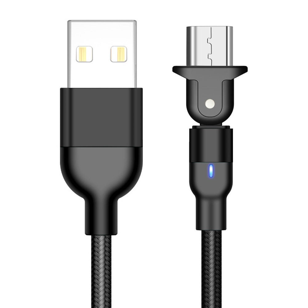 Lomubue 5A Fast Charging Cable Micro USB Type-C Bendable Plug Data Cord ...