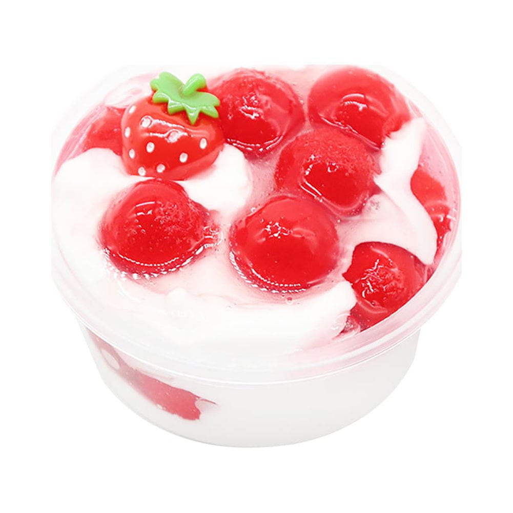 Lomubue 60/120ml Fruit Ice Cream Slime Mud Clay Craft Stress Reliever ...