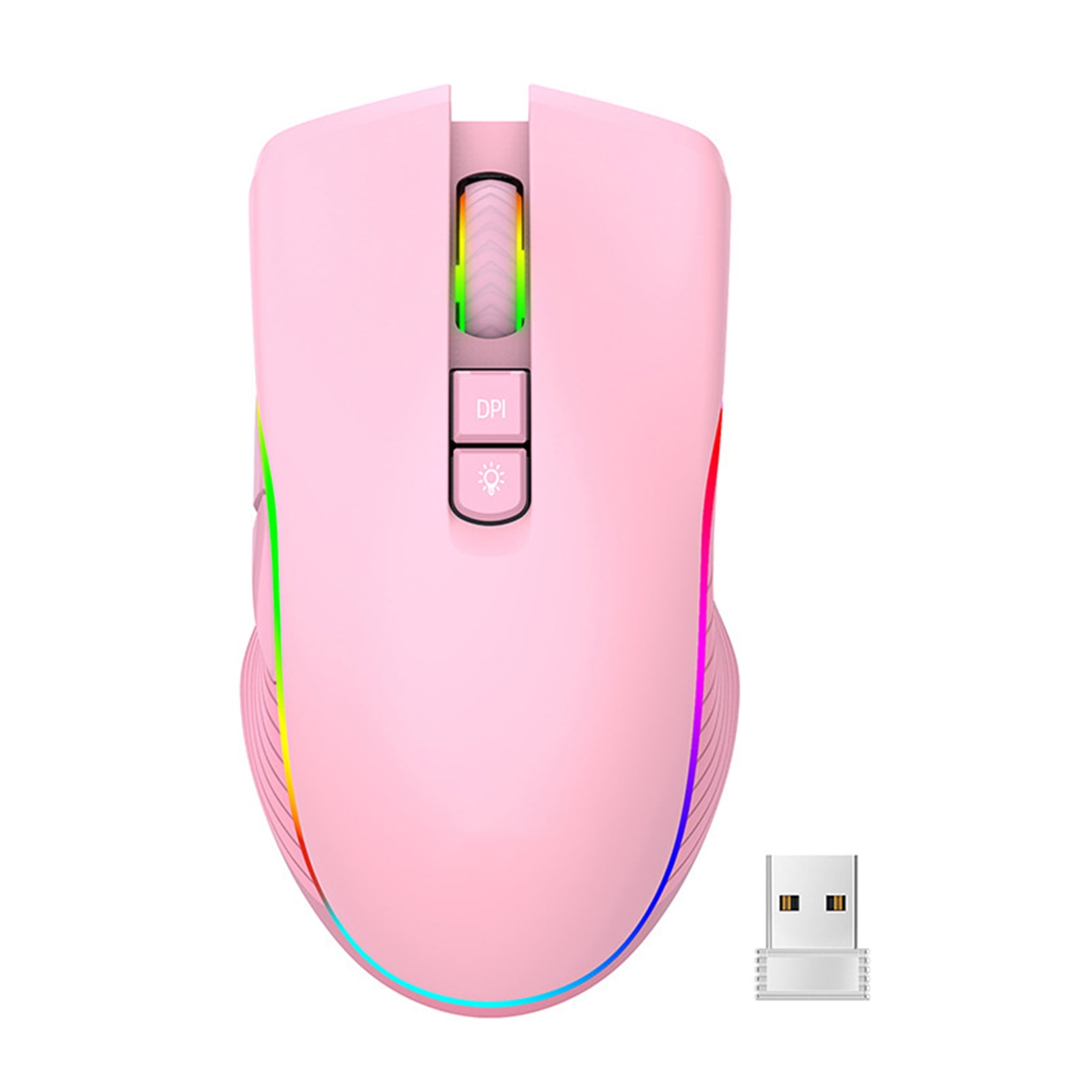 Lomubue 7 Buttons Type-C Charging DPI Adjustable Plug Play Wireless ...