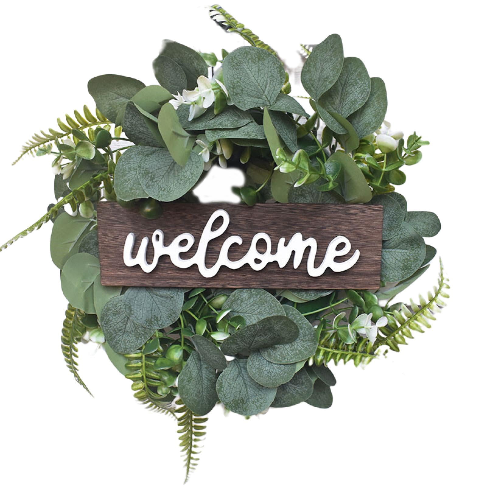 Lomubue Artificial Wreath Realistic Looking No Water Need 30cm ...