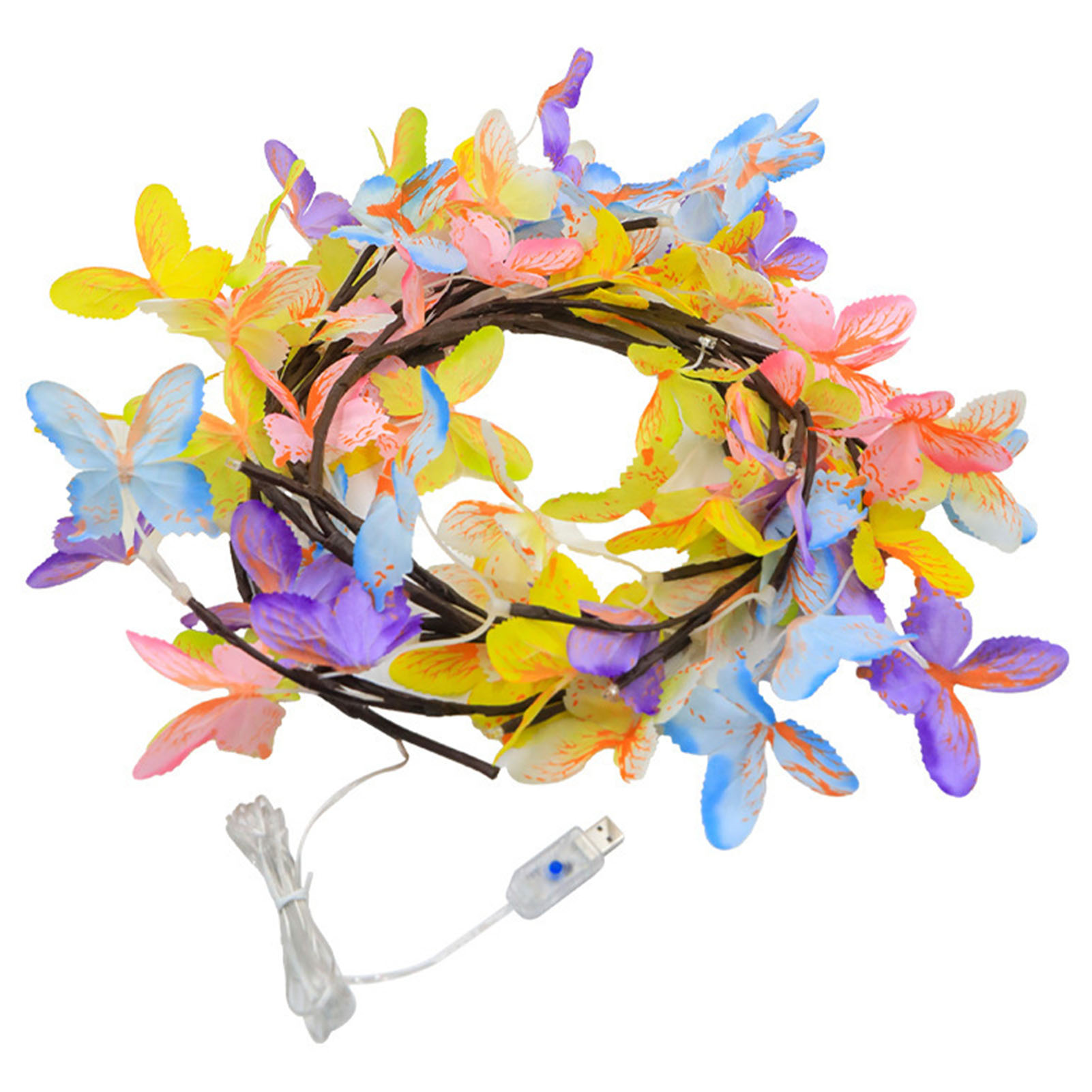 Lomubue Butterfly Decorative Light Bendable Butterfly Rattan Fairy ...