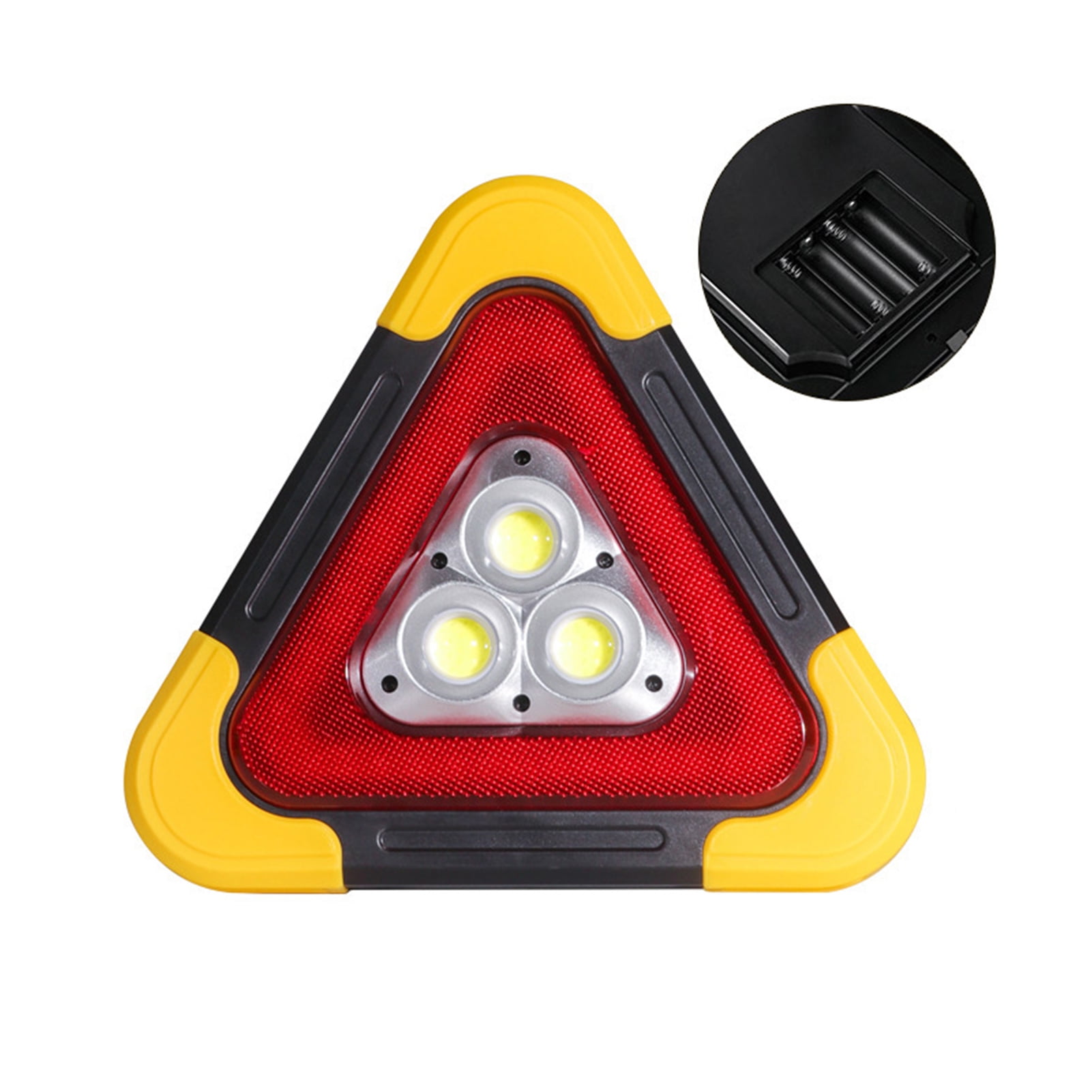 Lomubue Car Emergency Breakdown Warning Triangle Red Reflective Safety ...