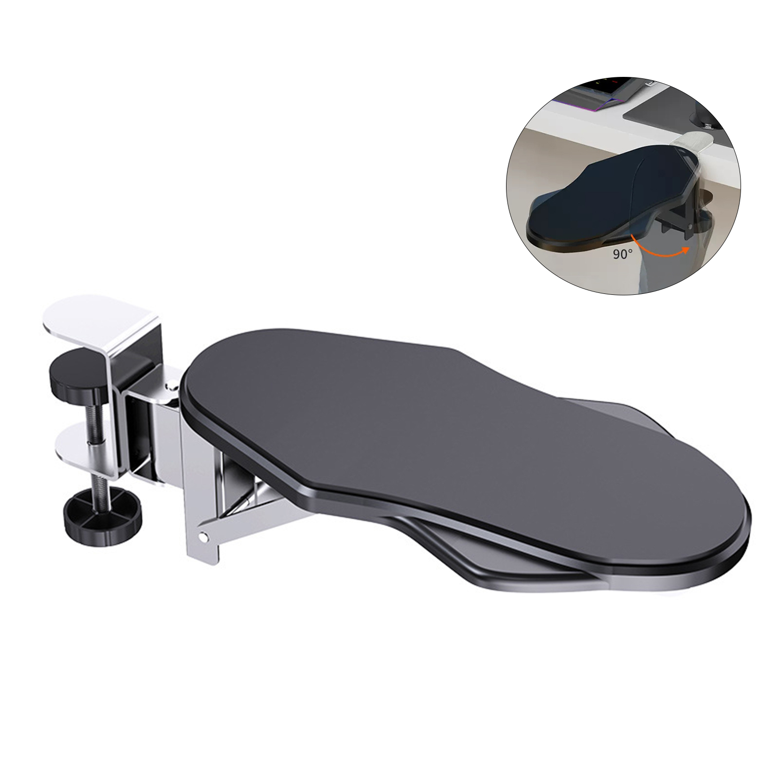 Lomubue Computer Arm Rest Ergonomic Sponge Cushion Adjustable Rotatable ...