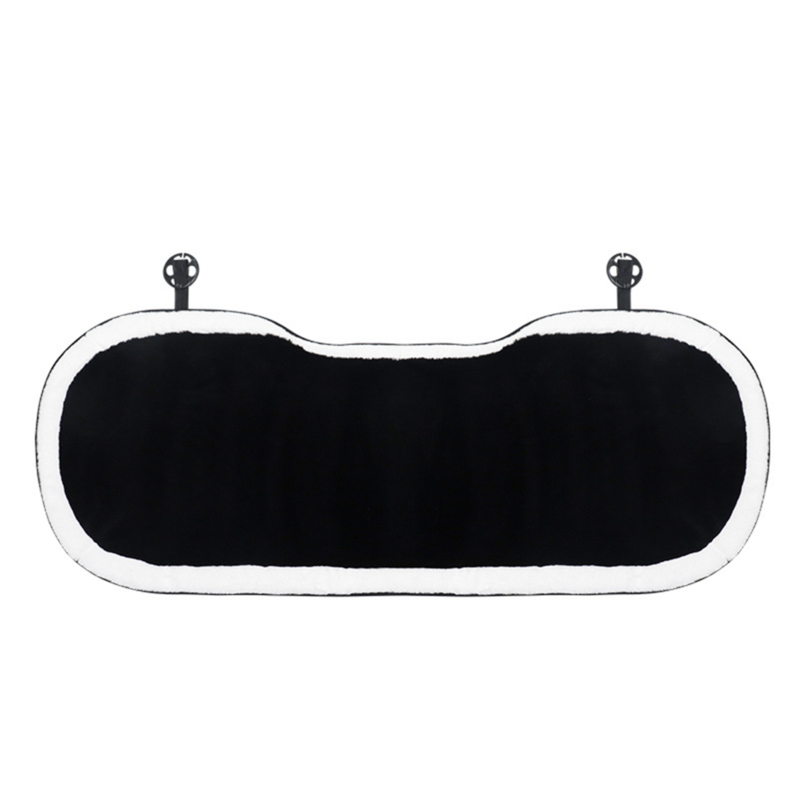 Lomubue Cozy Car Seat Cushion Winter Plush Four Season Black White ...