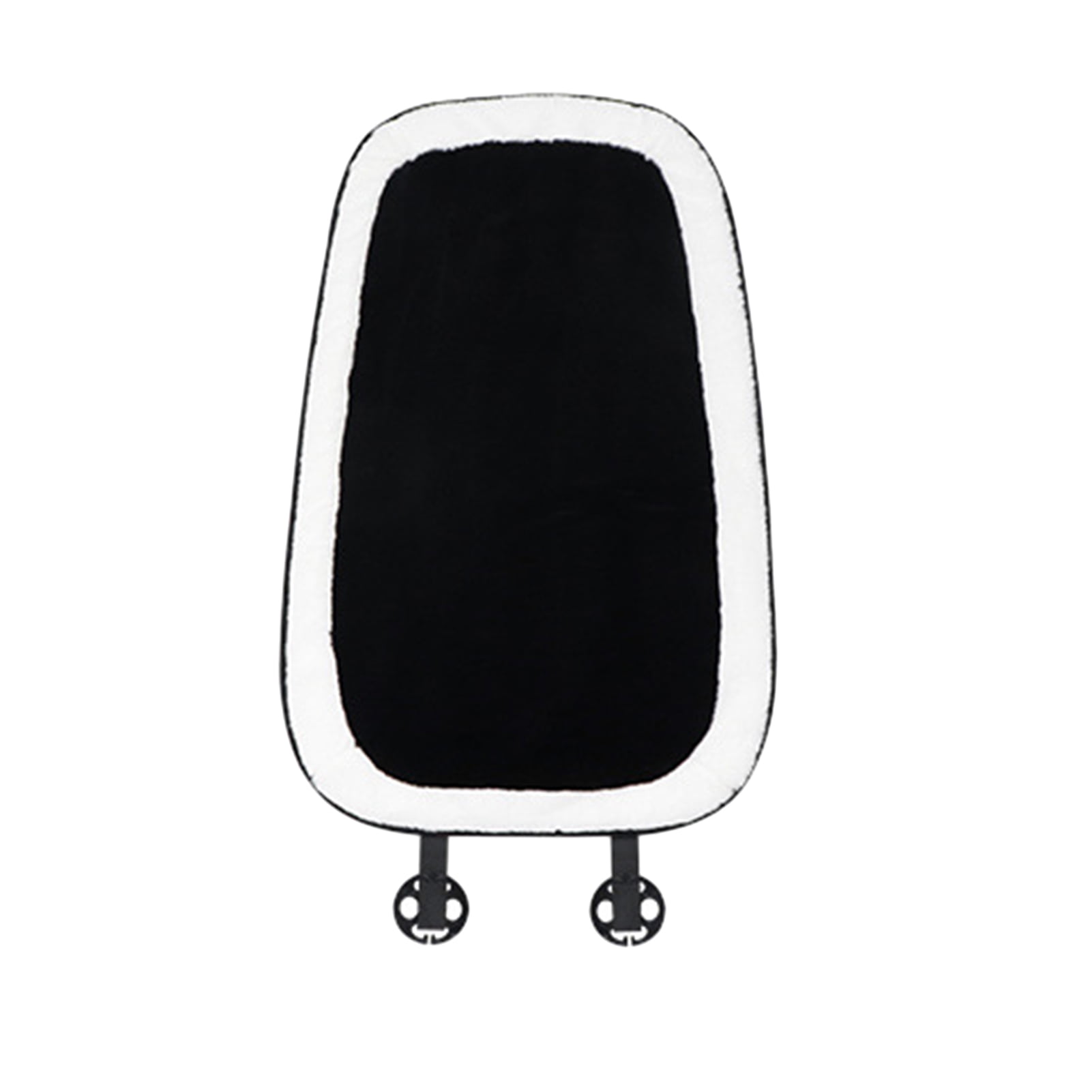 Lomubue Cozy Car Seat Cushion Winter Plush Four Season Black White ...