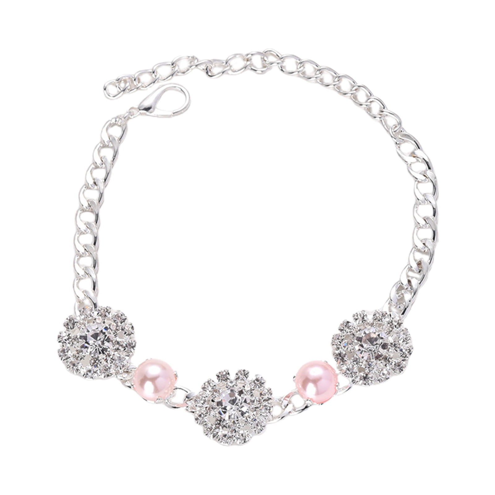 Lomubue Dog Collar Sparkling Lobster Clasp Design with Extension Chain ...