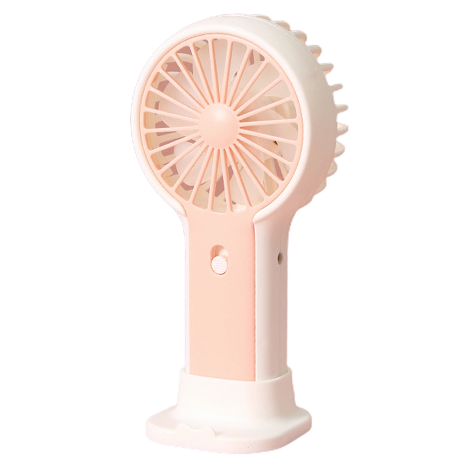 Lomubue Handheld Fan with Phone Holder Push Button Hands Free Desktop ...