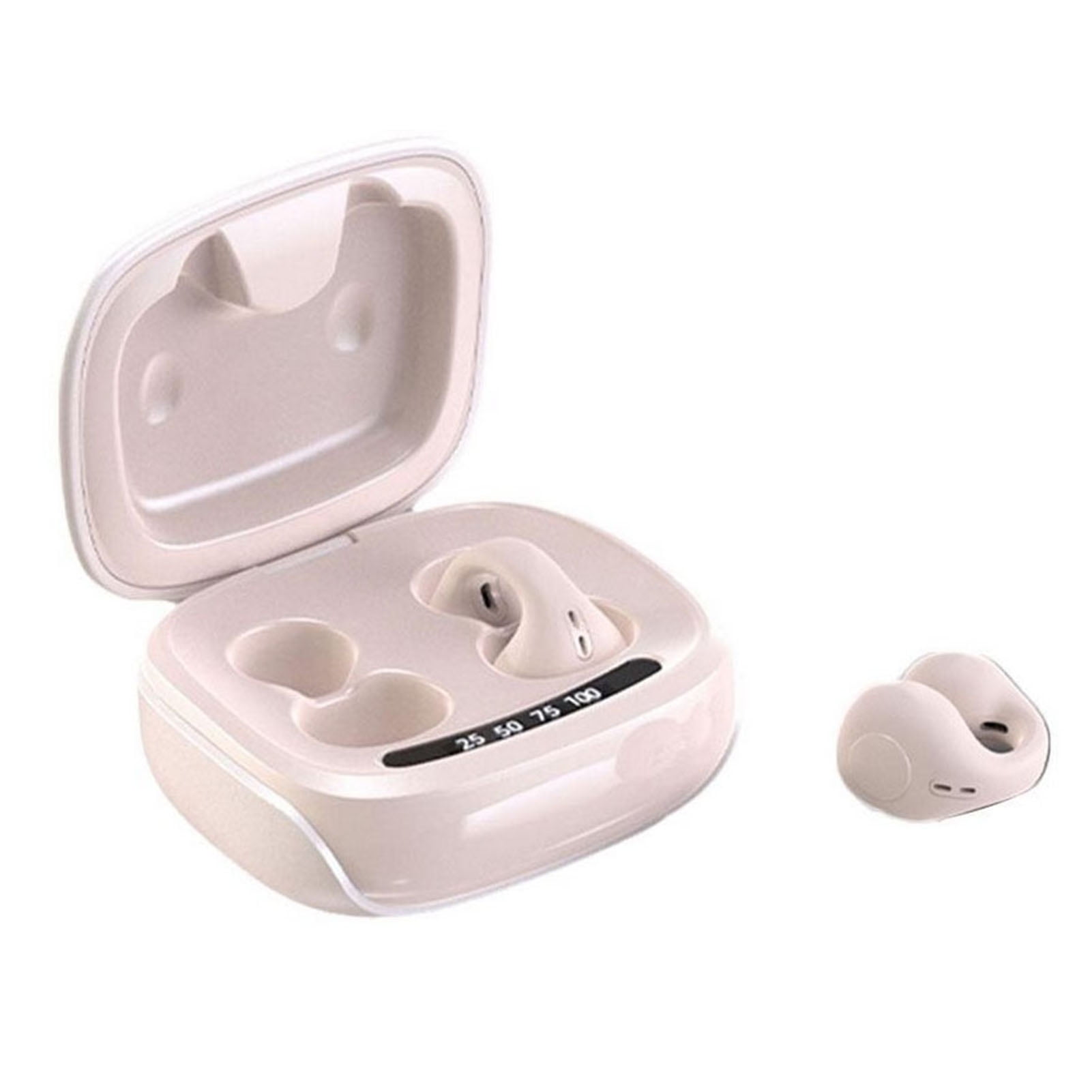Lomubue JX80 Wireless Earbud HiFi Stereo Surround Bone Conduction LED ...