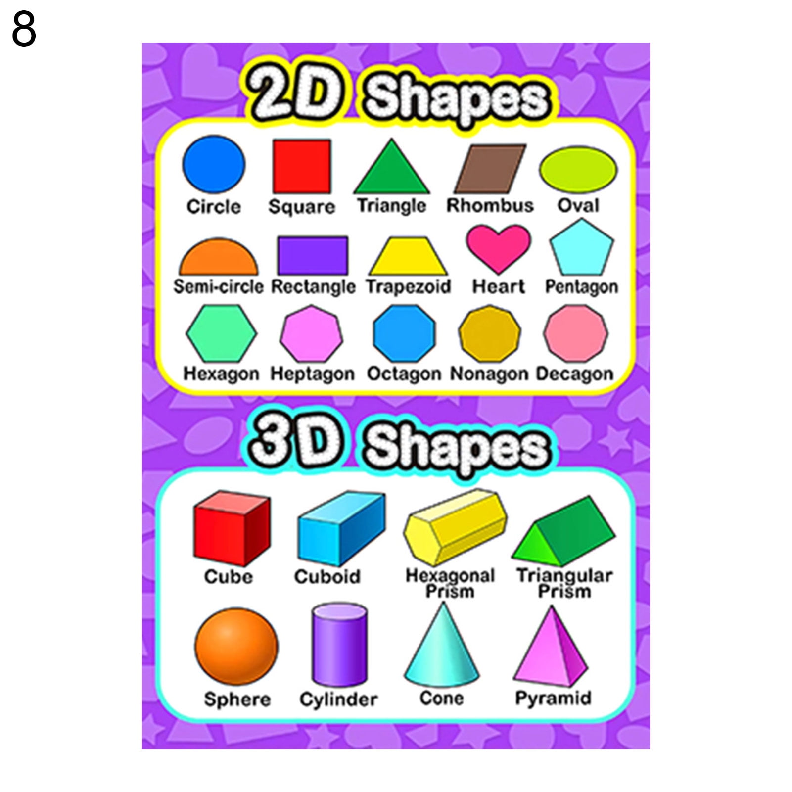 Lomubue Kids Preschool Alphabet Math Teaching UV Paper Educational ...