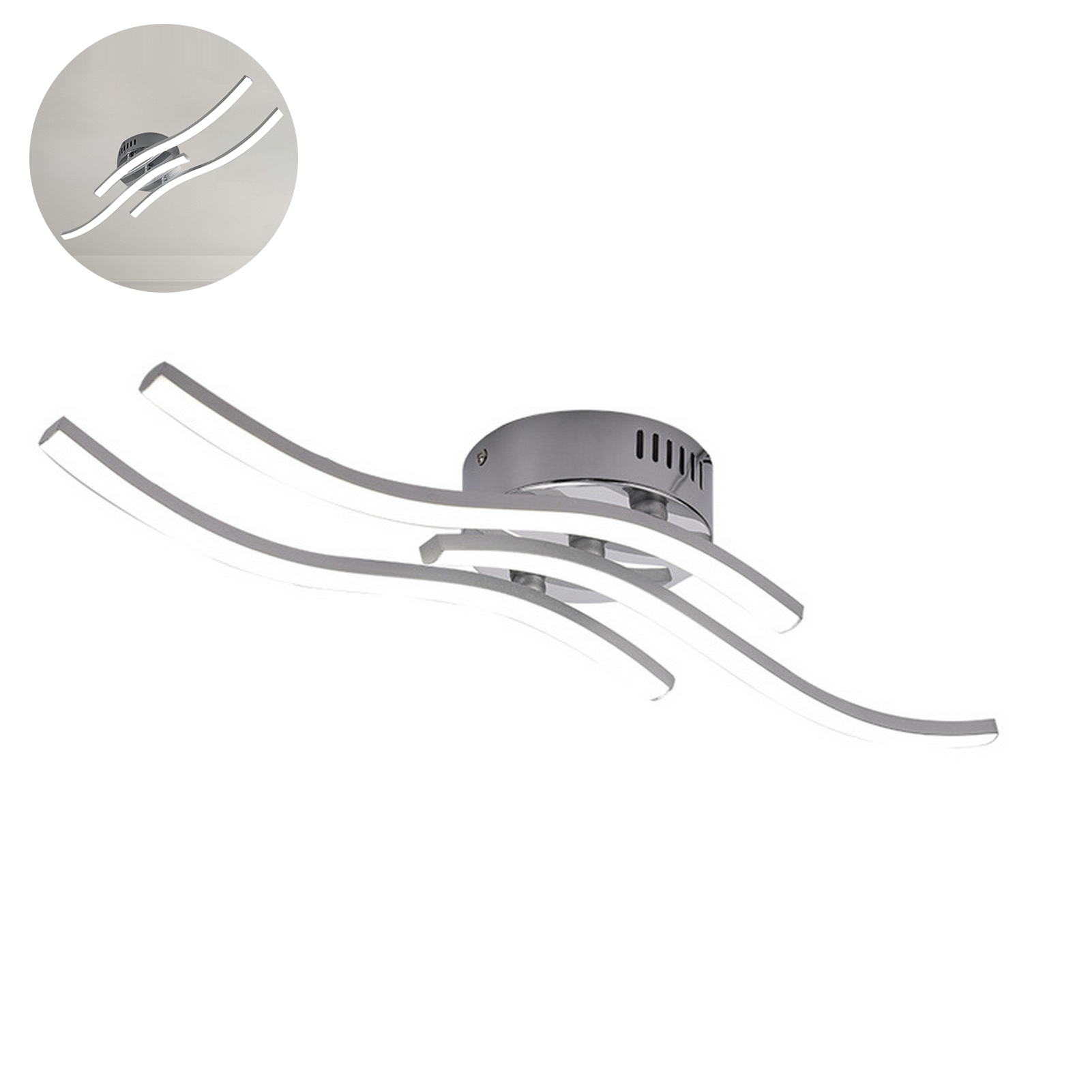 Lomubue LED Ceiling Light Irregular Shape Flicker-Free High Brightness ...