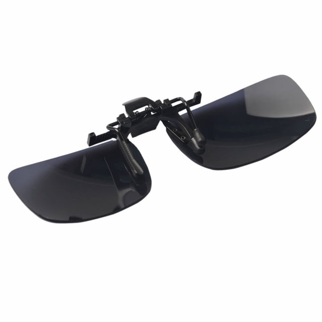 Lomubue Polarized Lens Anti Glare UV Block Clip-on Flip-up Sunglasses ...