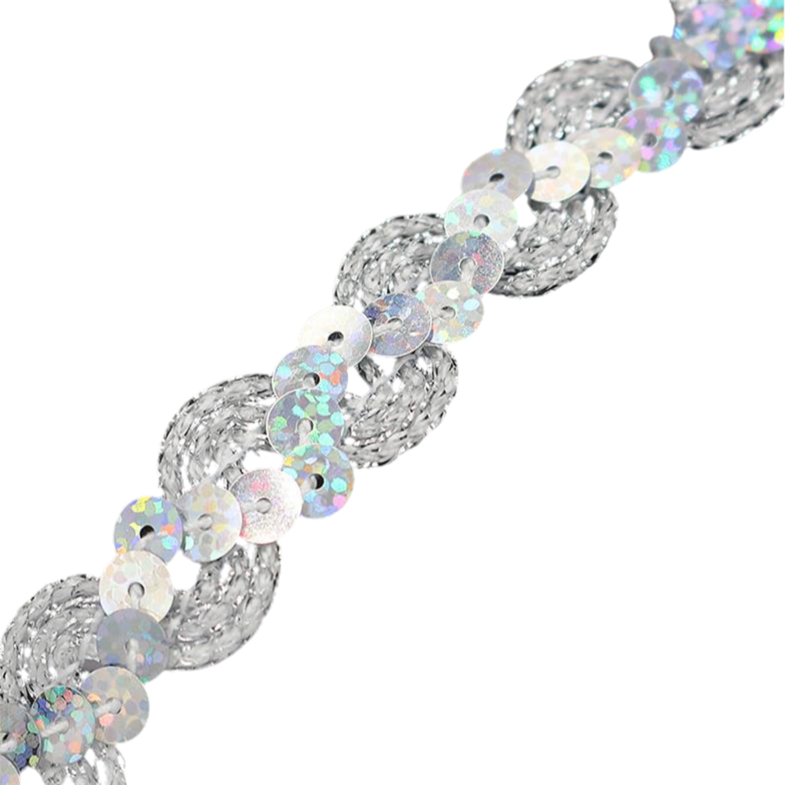 Lomubue Sequin Ribbon Shiny Exquisite DIY Polyester Yarn Sewing ...